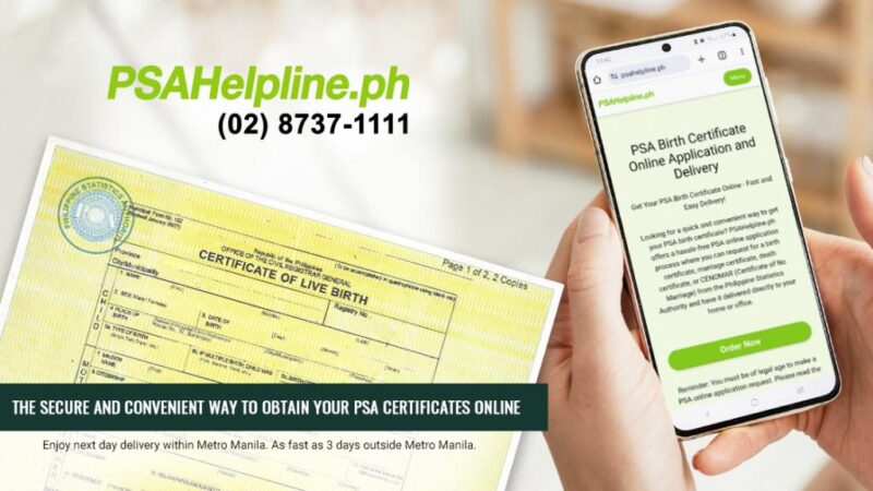 Obtain your PSA Certificates fast and securely via PSAHelpline.ph ...